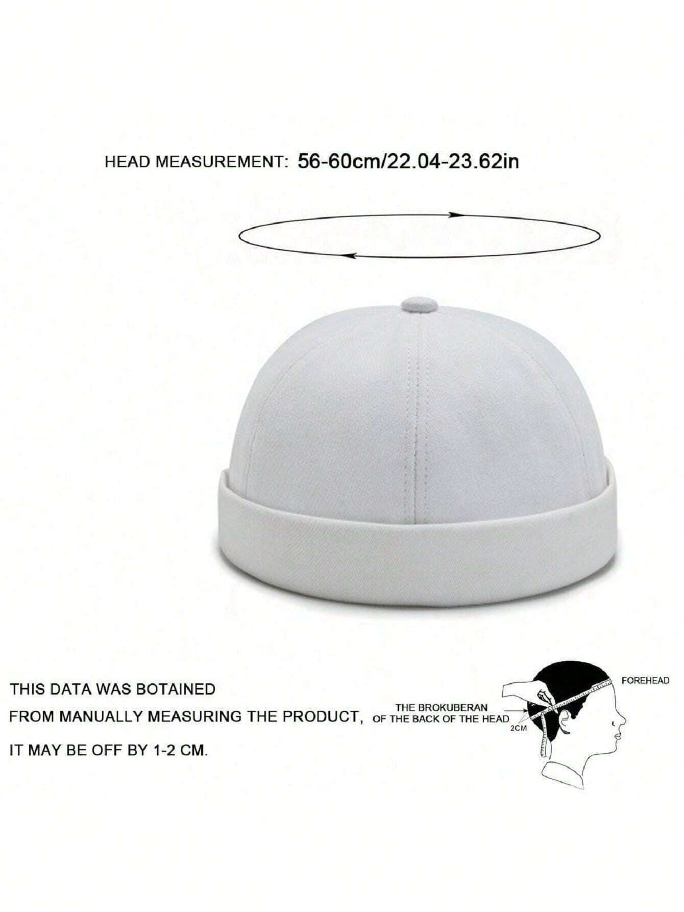 2024 New Hip Hop Beanie Skullcap Trendy Color Streetwear Portable Melon ...