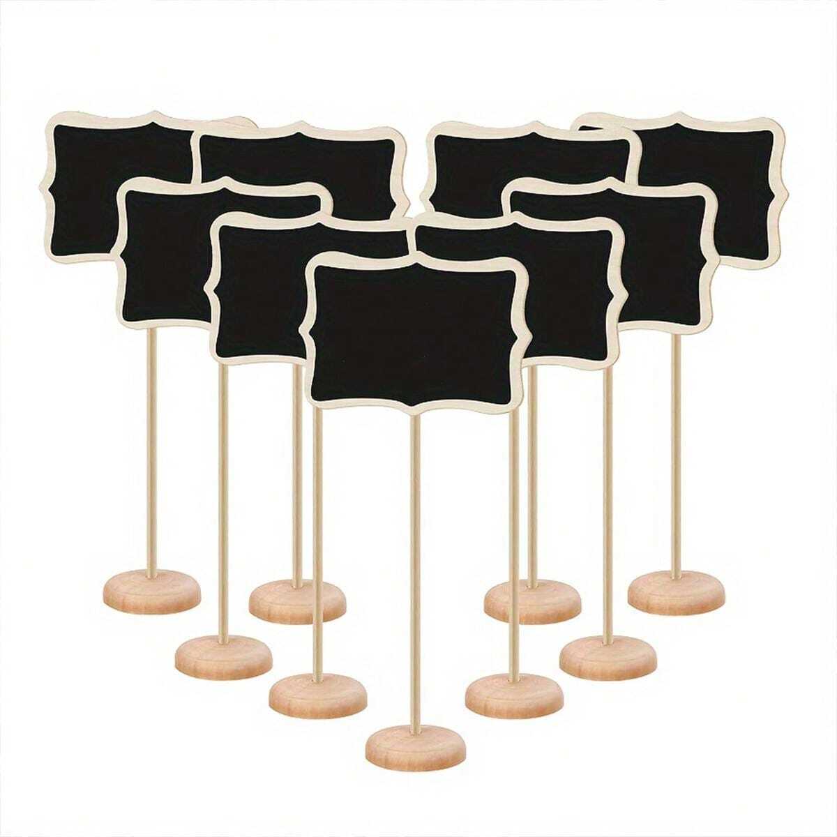 5/10/15 piezas, mini letreros de pizarra, pizarrón de madera para ...