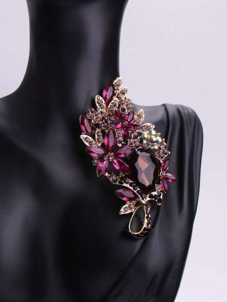 1pc Luxury Full Crystal Baroque Brooches Pins For Women Fashion ...