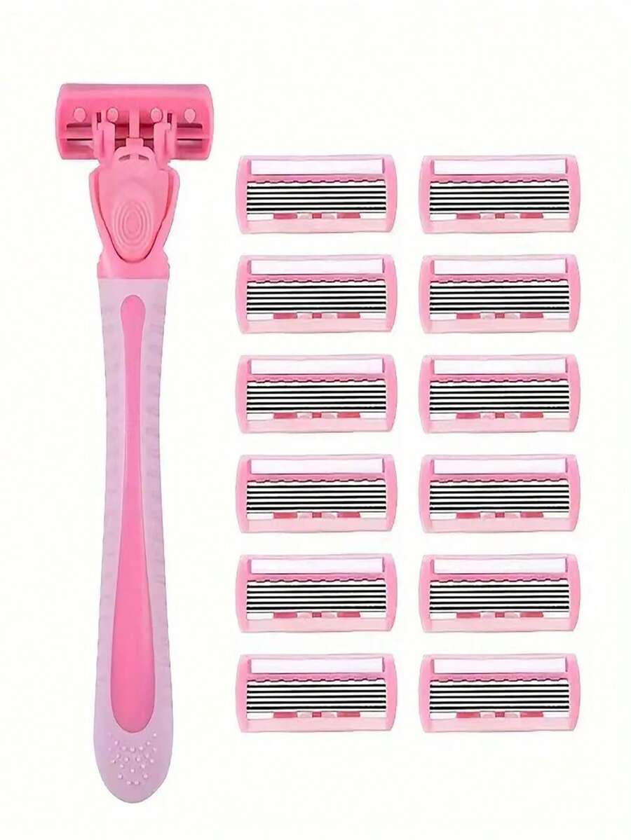 6-Layer Women's Manual Shaver Hair Removal Razor, For Armpit, Legs ...