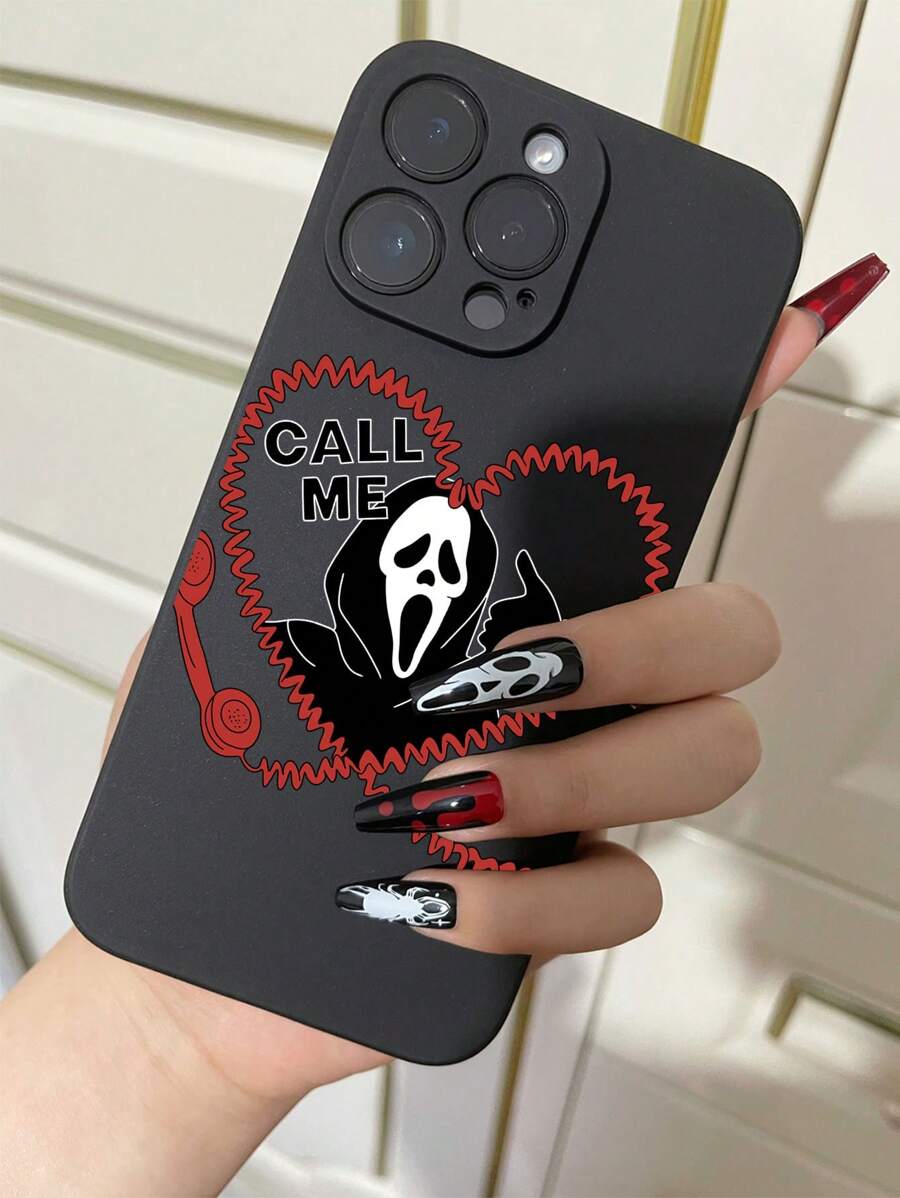 Eine kreative und stoßdämpfende schwarze Handyhülle, kompatibel mit ...