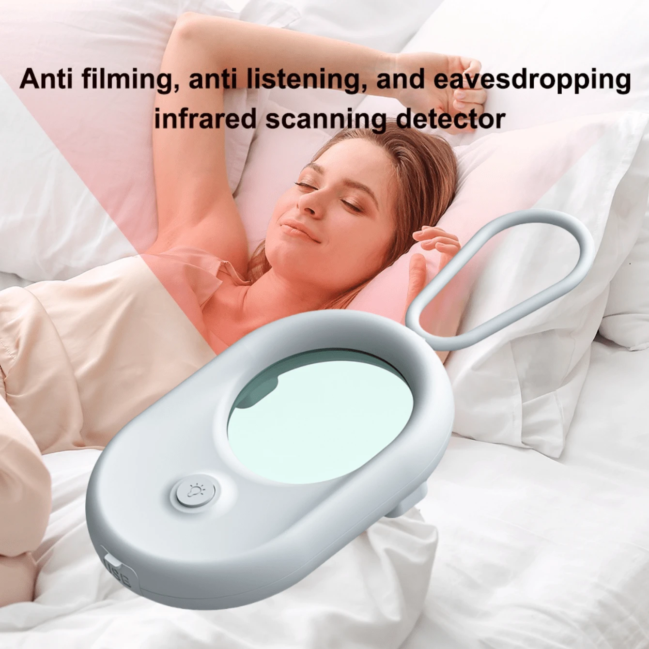 1ชิ้น Mini White Anti-Spying Device, แบบพกพา Anti-Shoot และ Anti ...