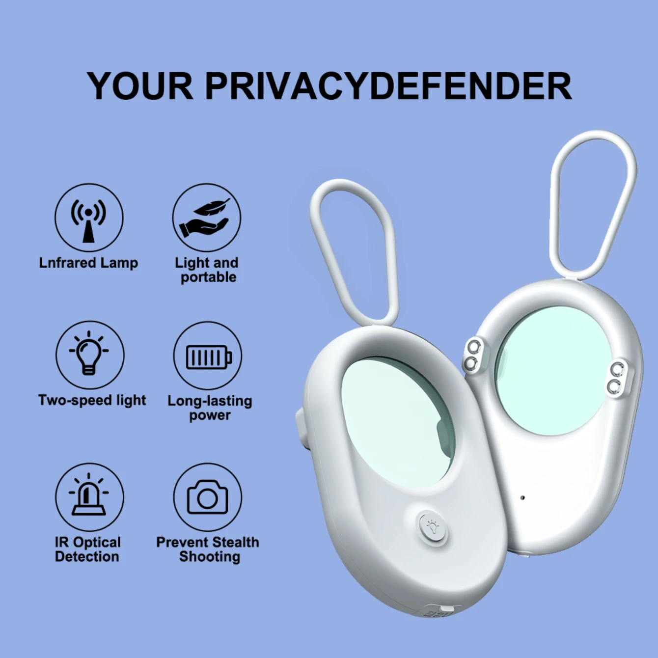 1ชิ้น Mini White Anti-Spying Device, แบบพกพา Anti-Shoot และ Anti ...