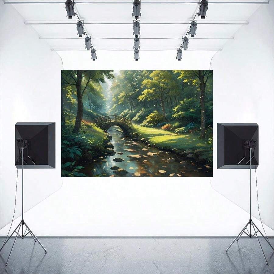 10x7 Feet Vinyl Green Forest Background For Photography, Beautiful ...