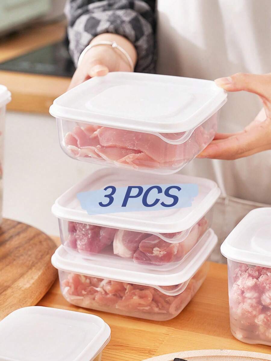 3pcs Food Storage Box, Preserving Box For Food, Lunch Box, Picnic ...