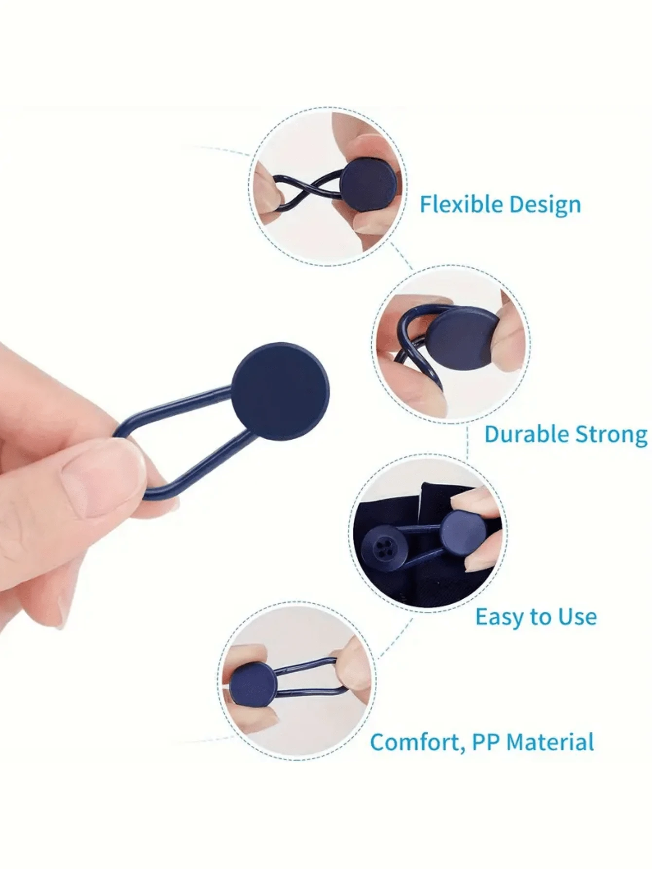 10pcs Button Expander, 4.5cm/1.77inch Universal Seamless Button ...