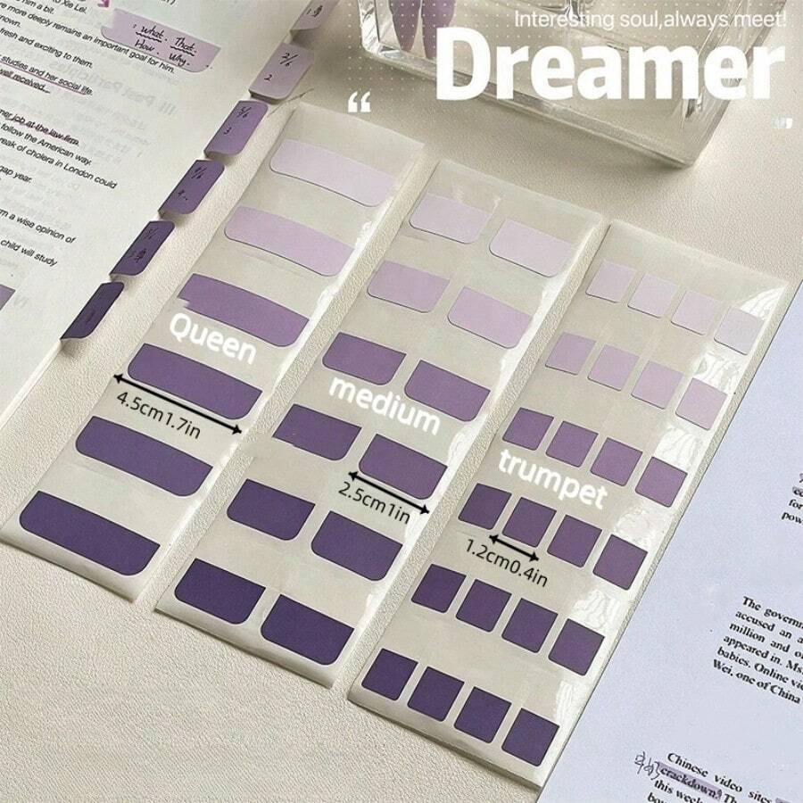 Assorted Colors Index Paper Sticker Labels For Students' Marking And ...