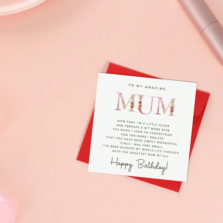 Geef me een geweldige verjaardagskaart voor mijn moeder en wens haar ...