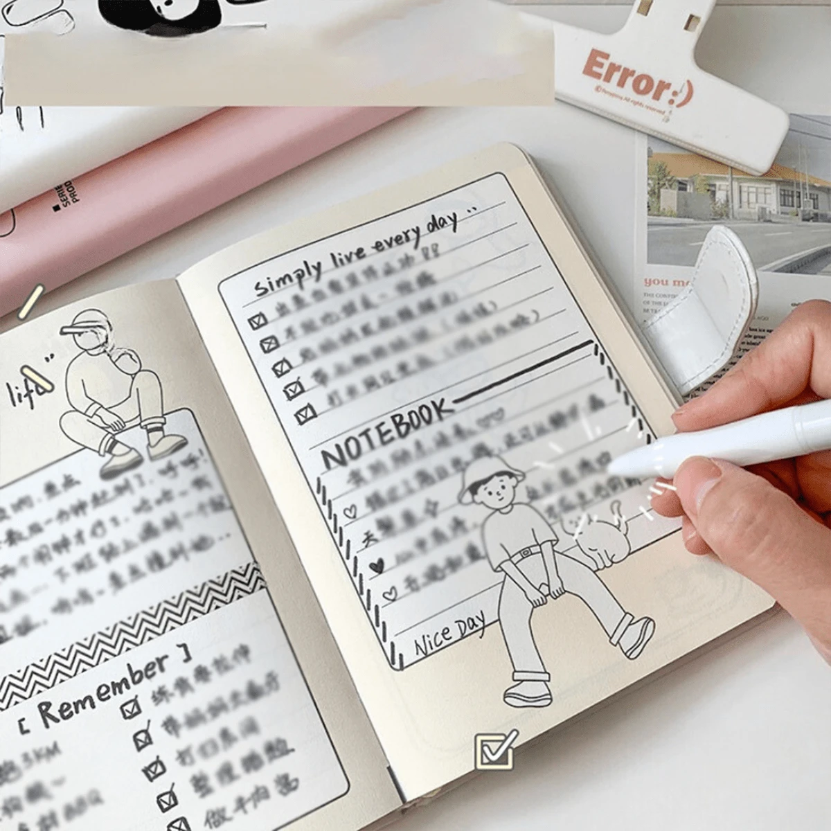 Planificateur quotidien 2024 avec calendrier hebdomadaire, agenda ...