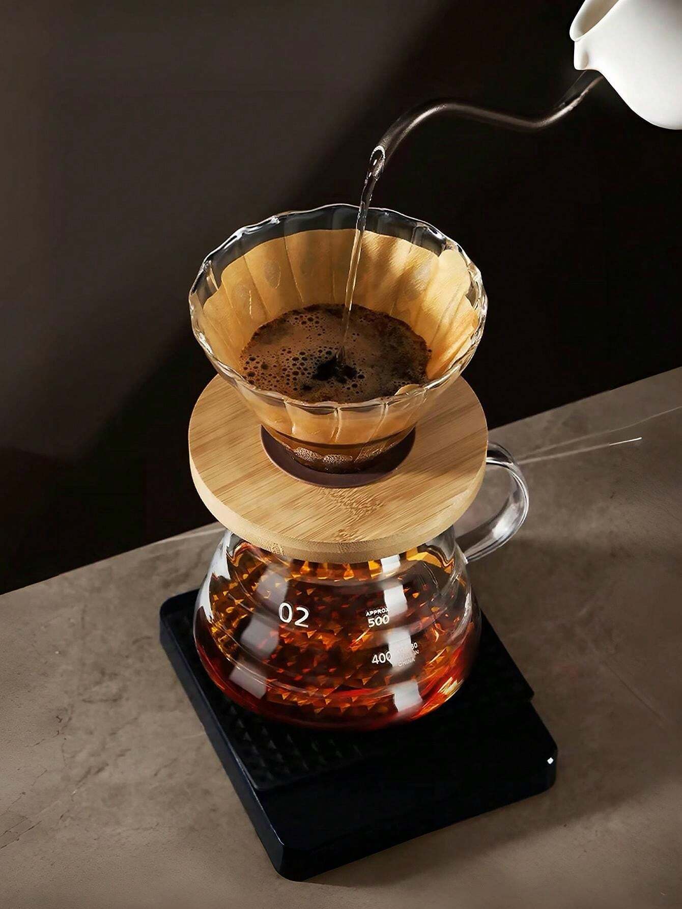1pc Simple And Practical Cloud-Shaped Coffee Pour Over Pot With Filter ...