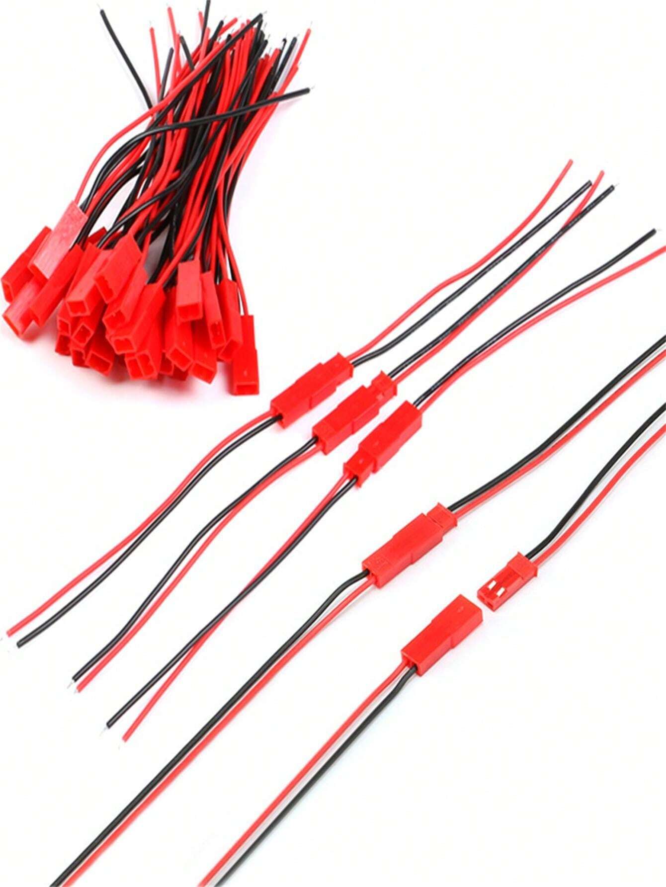 Conjunto de 10 pares de conectores de cable macho y hembra JST de 2 pines, conectores jack de ...