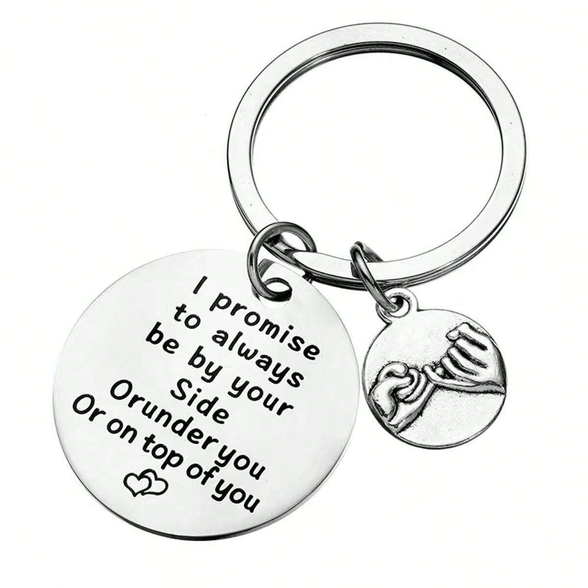 New Stainless Steel Personalized Keychain With Friends Hand In Hand ...