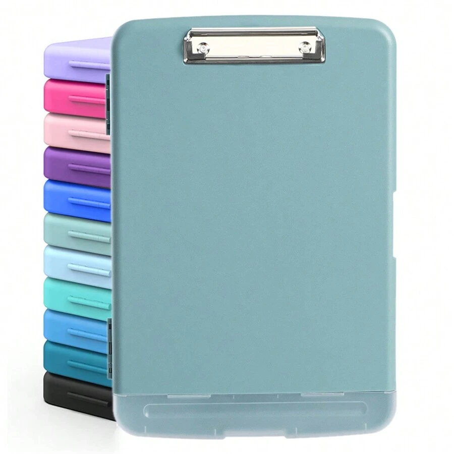 1pc Clipboard With Storage, A4 Plastic Clipboards With Pen Holder, High ...