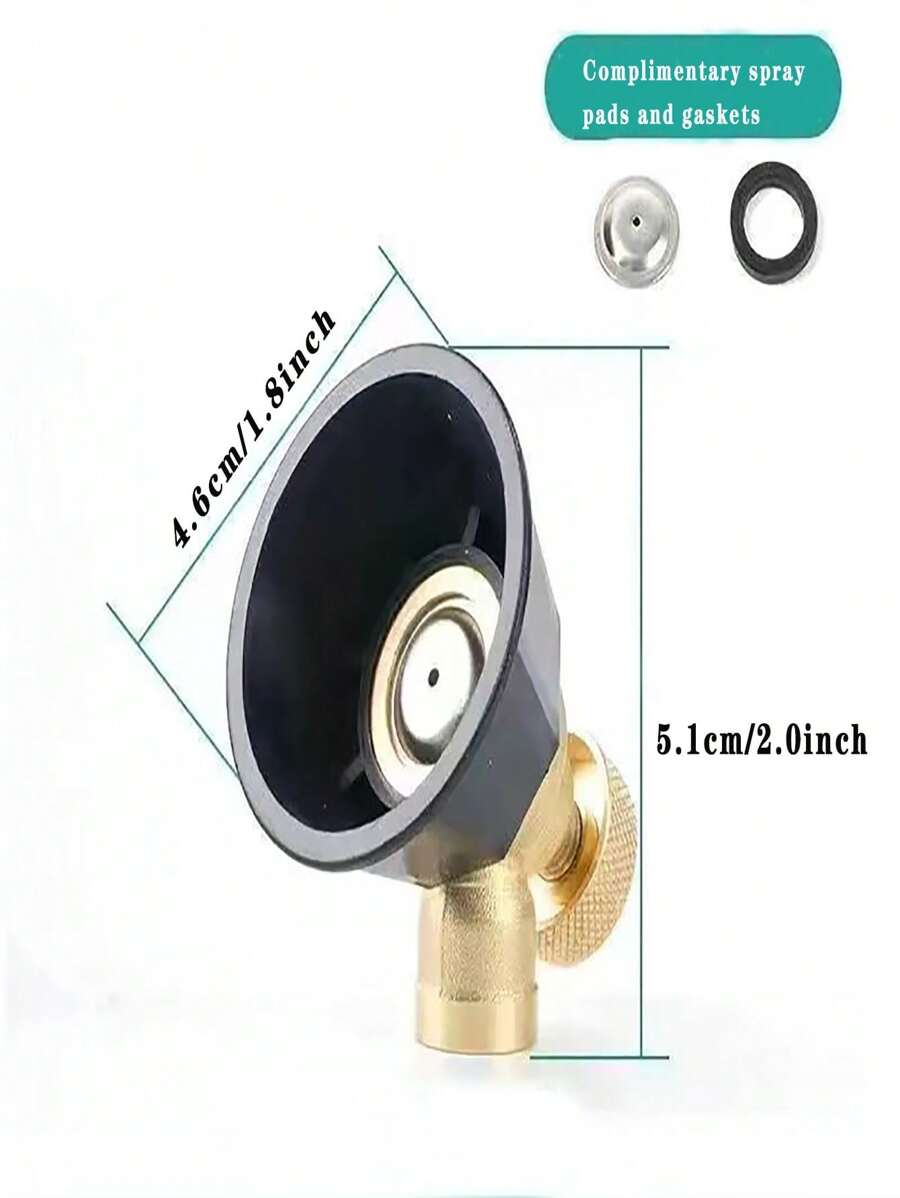 1 Set, Atomizing Adjustable Agricultural Sprayer Alloy Black Cyclone ...