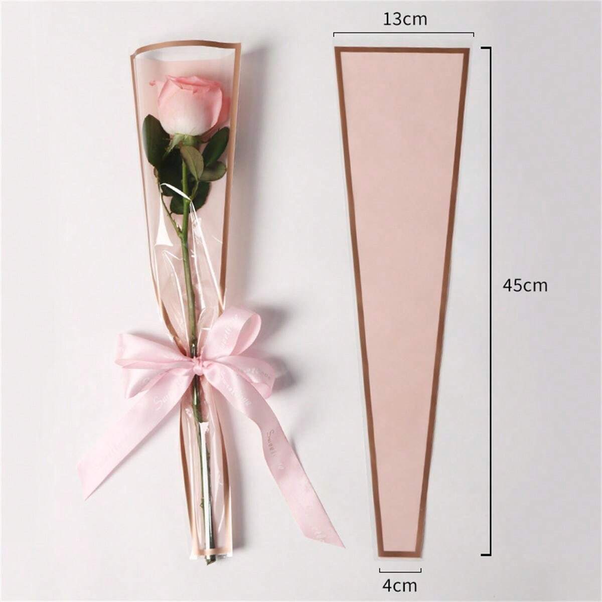 Single-Sided Golden Edge Waterproof Flower Wrapping Paper, Suitable For ...