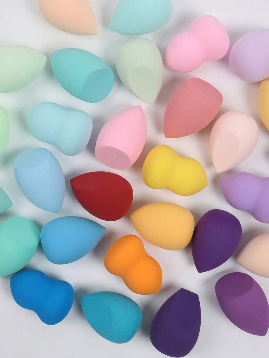 Makeup Sponge Set Of 3/5/10/15/20/30/50, Random Colors And Shapes ...