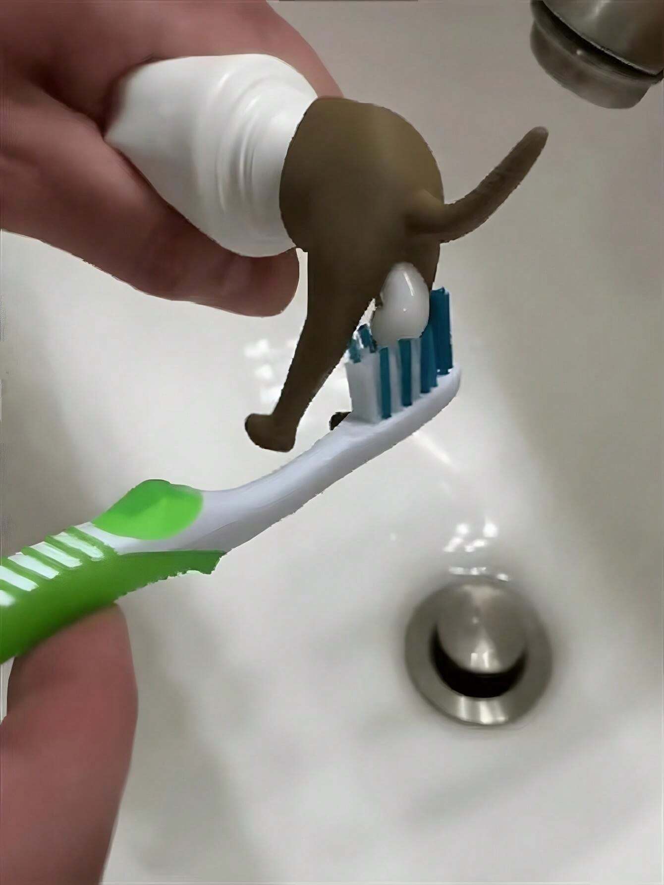 2024 Toothpaste Cap Dispenser, Gag Gift Cute Animal Multi-Functional ...