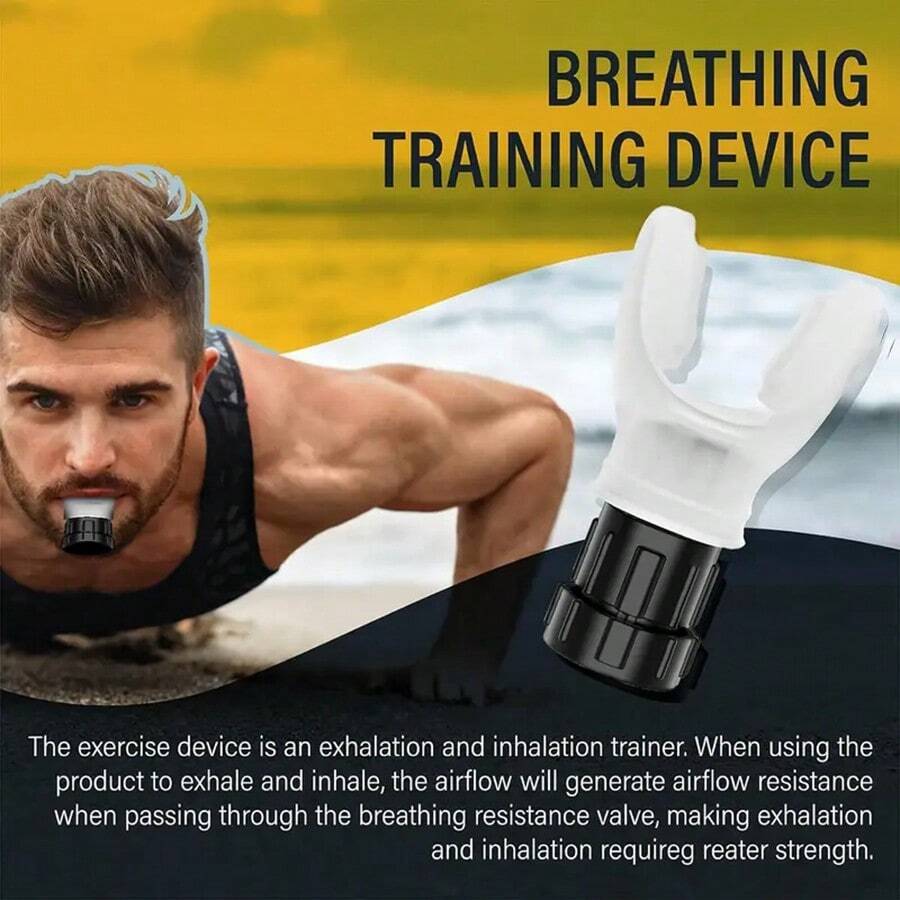 Breathing Exercise Device, Adjustable Resistance Lung Capacity Trainer ...