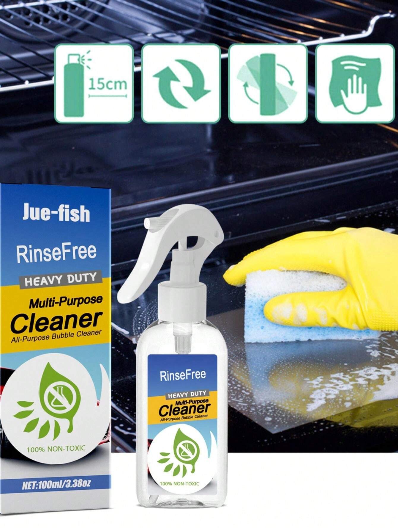 Jue-Fish Kitchen Grease Foam Cleaner For Stove And Cookware, Oil Stain ...