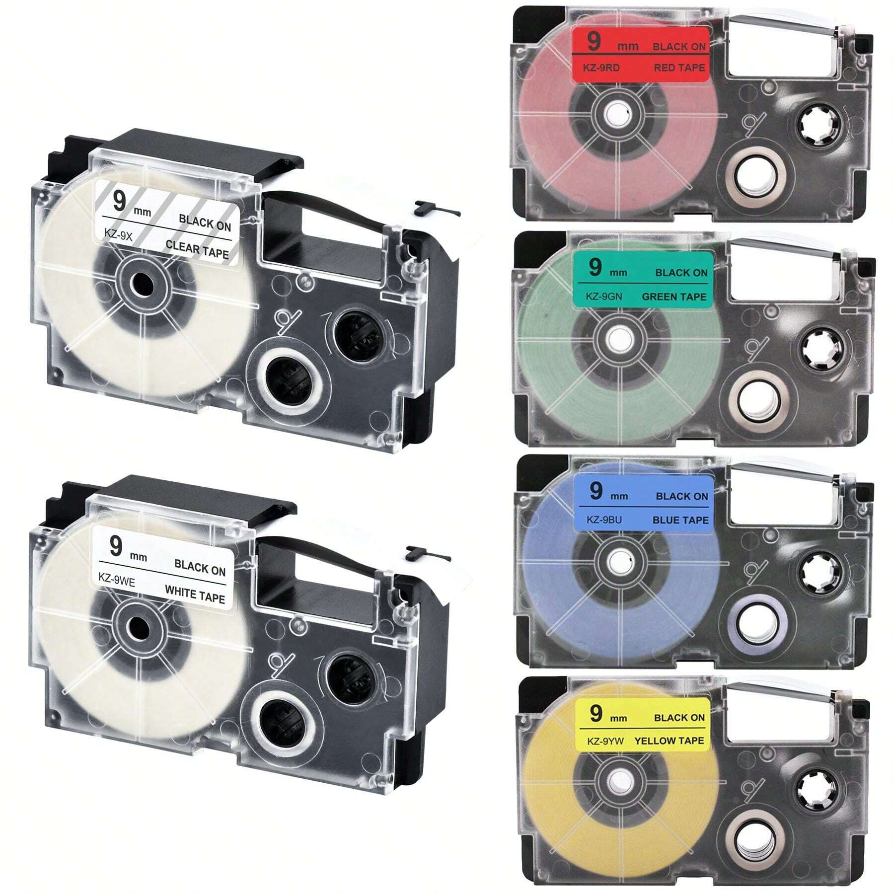 6 paquetes compatible de cintas para rotulador KL-120 KL-60 KL-820 KL ...