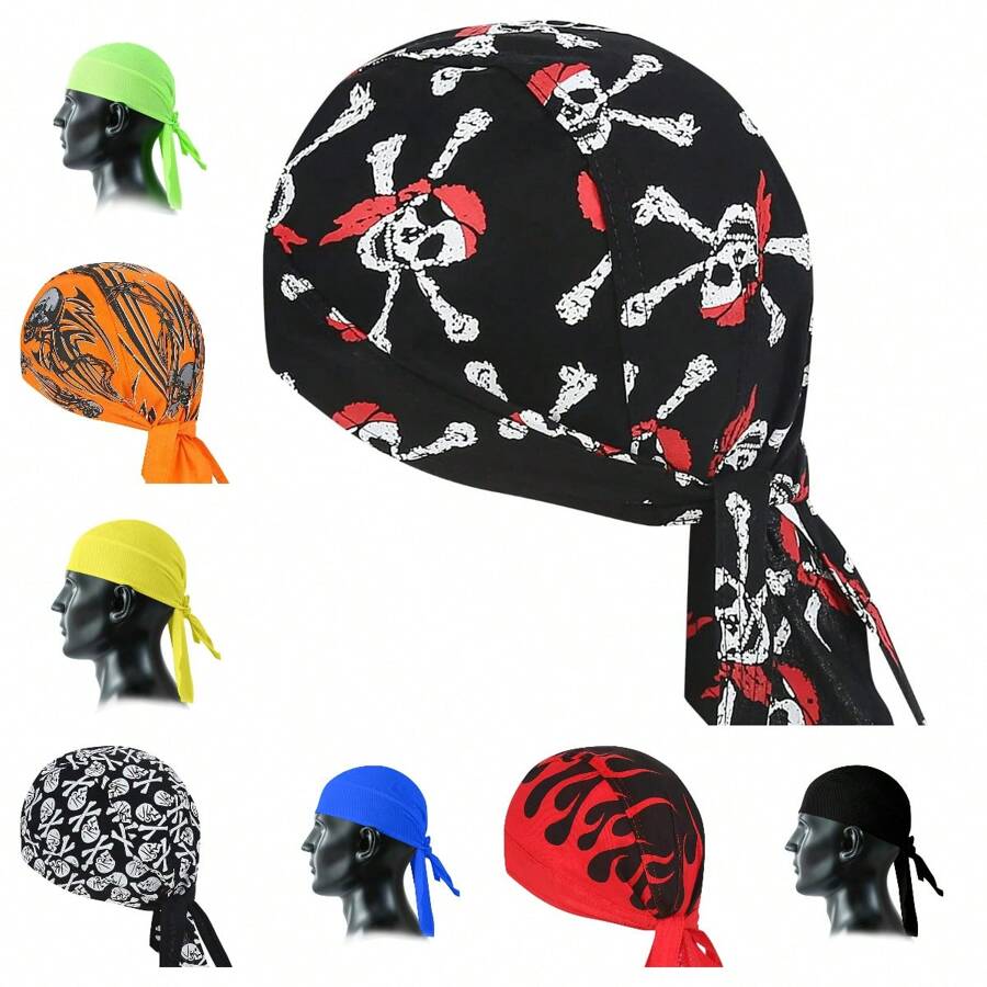 Head Tie Quick Drying Cycling Cap Headband Skull Beanie Bandana Do Rags ...