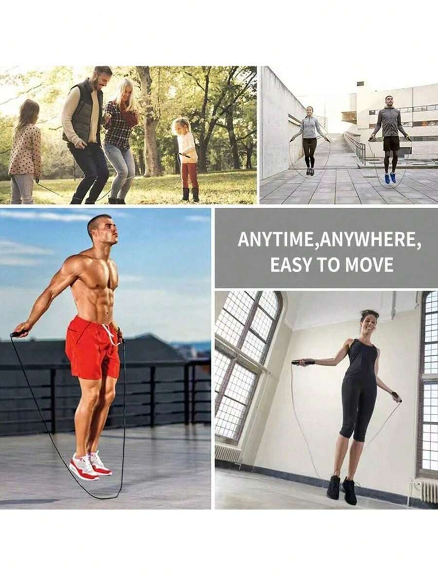 1Pc Count Jump Rope Adult Figure Jump Rope Students Fitness Skip Rope ...