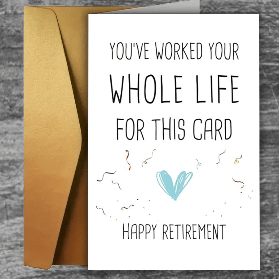 1pc Fun And Creative Retirement Cards (4.5*6.5inb) Happy Retirement ...