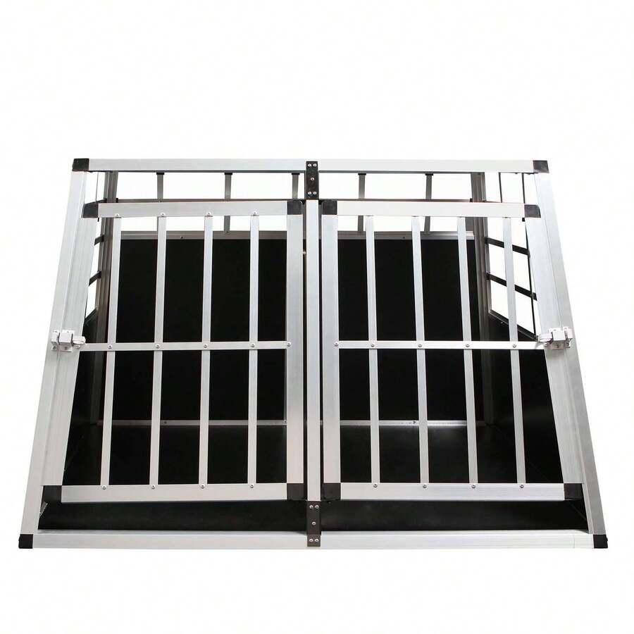 38 Inch Aluminum Alloy Dog Transport Box With Double Doors, Aluminum ...