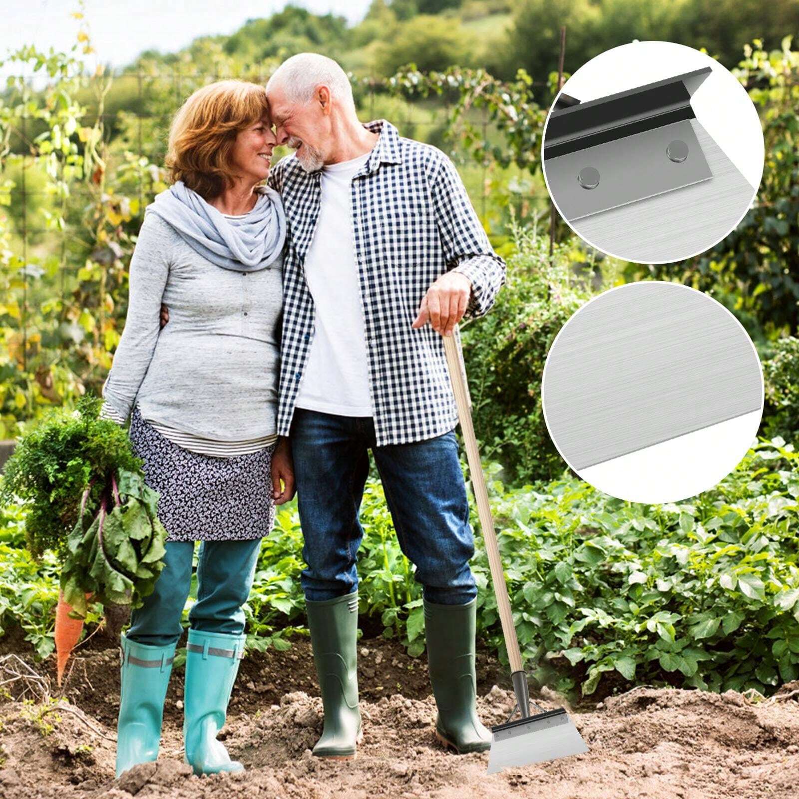 9.8inch Multifunctional Outdoor Garden Shovel Heavy Duty Steel Cleaning ...