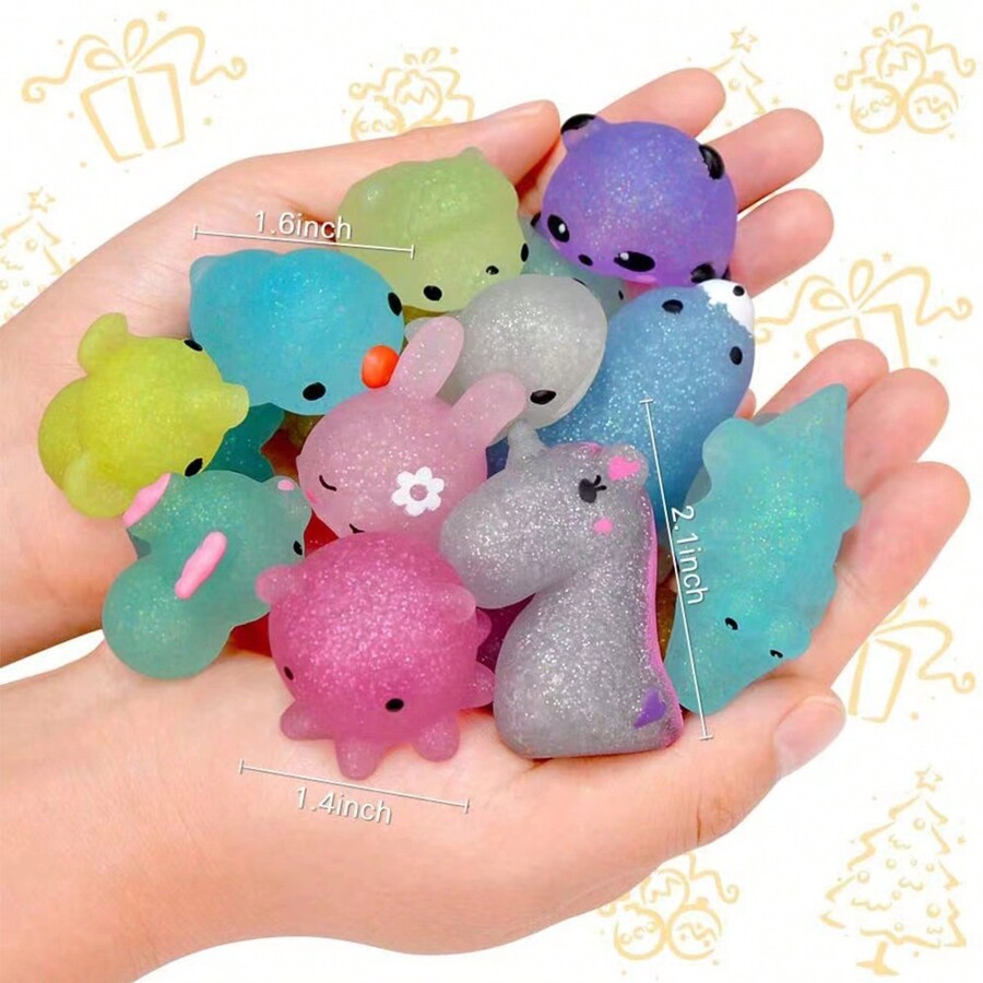 5 pièces Animaux Mochi Squishies Jouets 2ème Génération Mochi Squishy ...