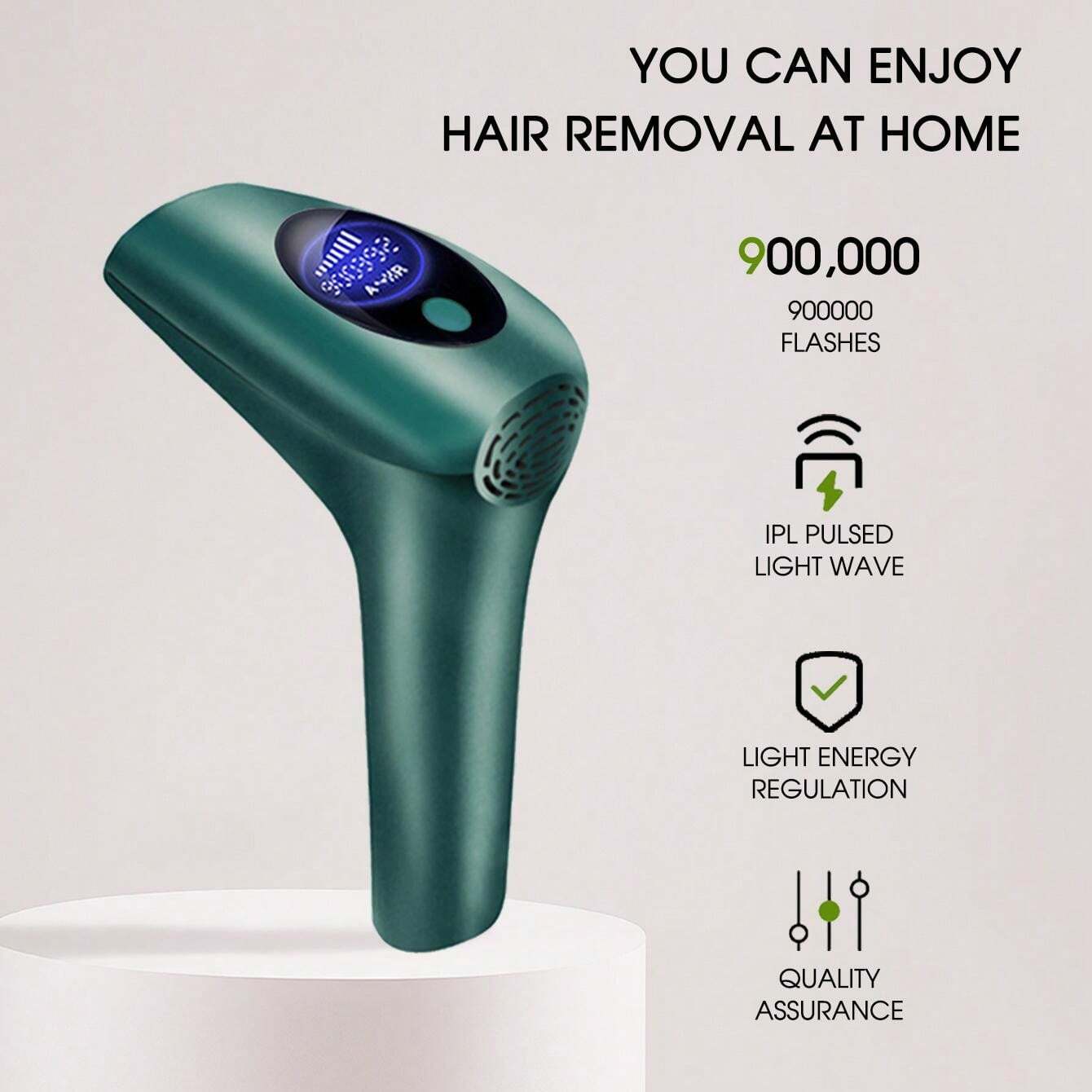 1pc 8 Gears Handheld Gun LCD Display Laser Epilator 900,000 Flashes ...