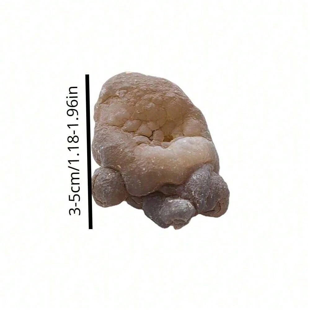 1pc Egyptian Panda Agate Raw Stone, Brown Irregular Rare Agate Ore ...