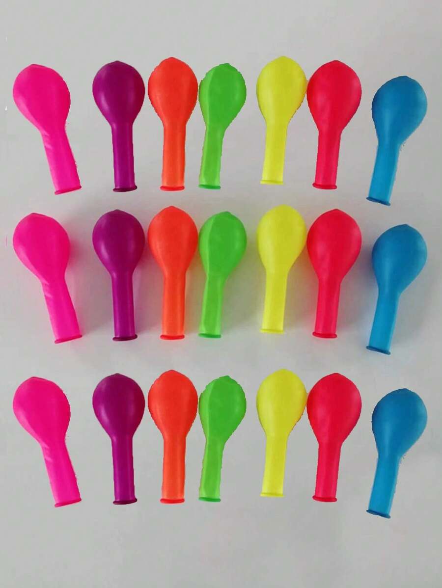 20 Pcs Colored UV Neon Balloons Glow Balloons Neon Party Decorations ...