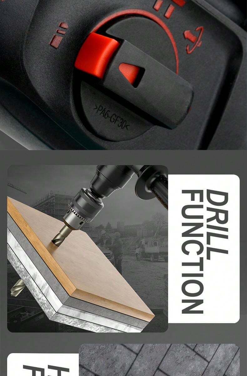 LYUWO Industrial Grade Brushless Rechargeable Lithium Electric Hammer ...