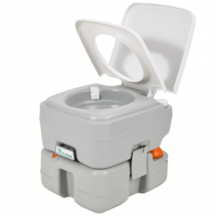 Portable Toilet 3.96 Gallon Travel RV Potty With T-Type Water Outlets ...