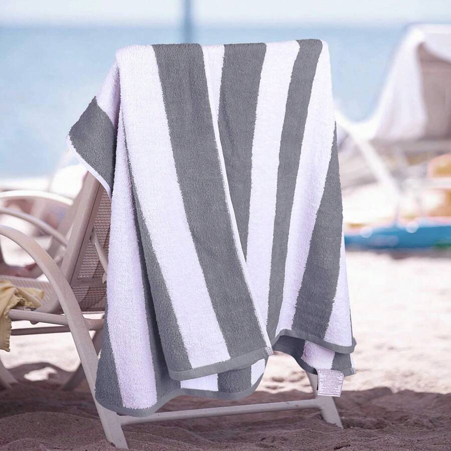 Cabana Stripe Beach Towels, 30 X 60 Inches - Large Pool Towels (Bulk ...