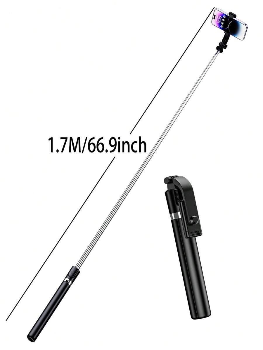 1700mm New Wireless Selfie Stick Tripod Foldable Monopod For Action