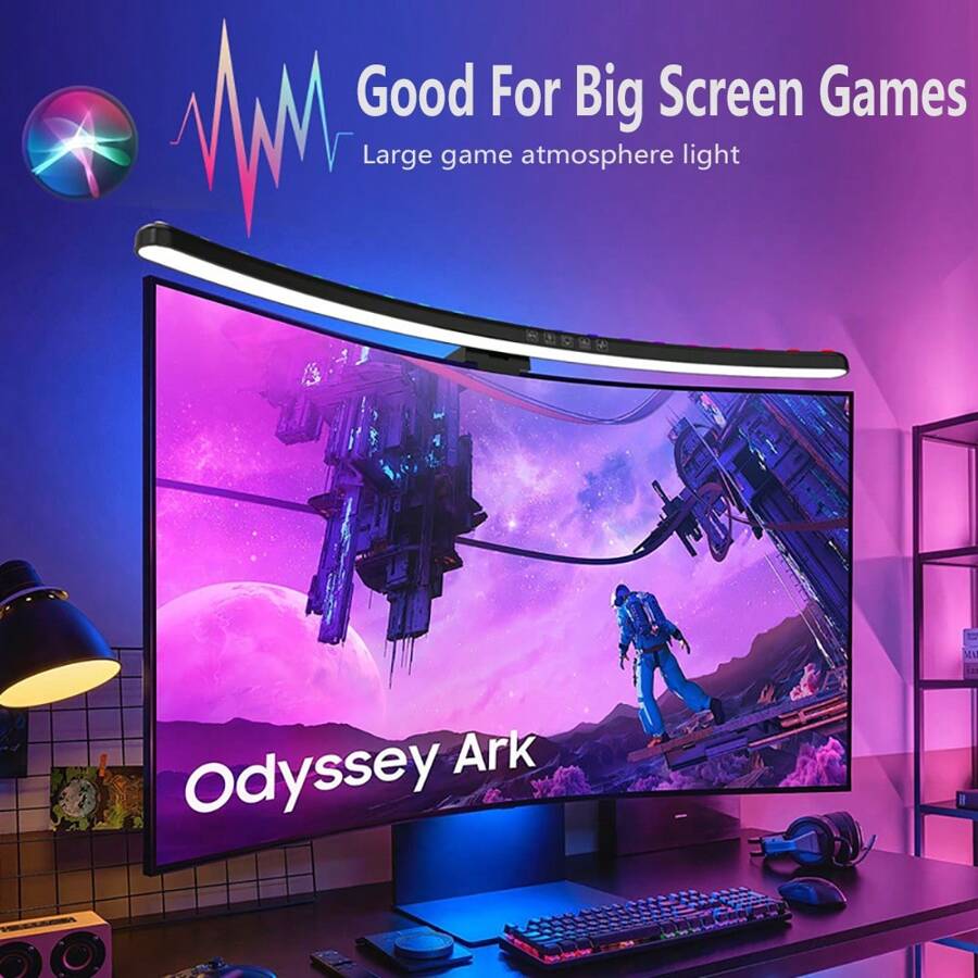 Computer Screen Light Strip Backlight 3 Color Temperatures, Stepless ...