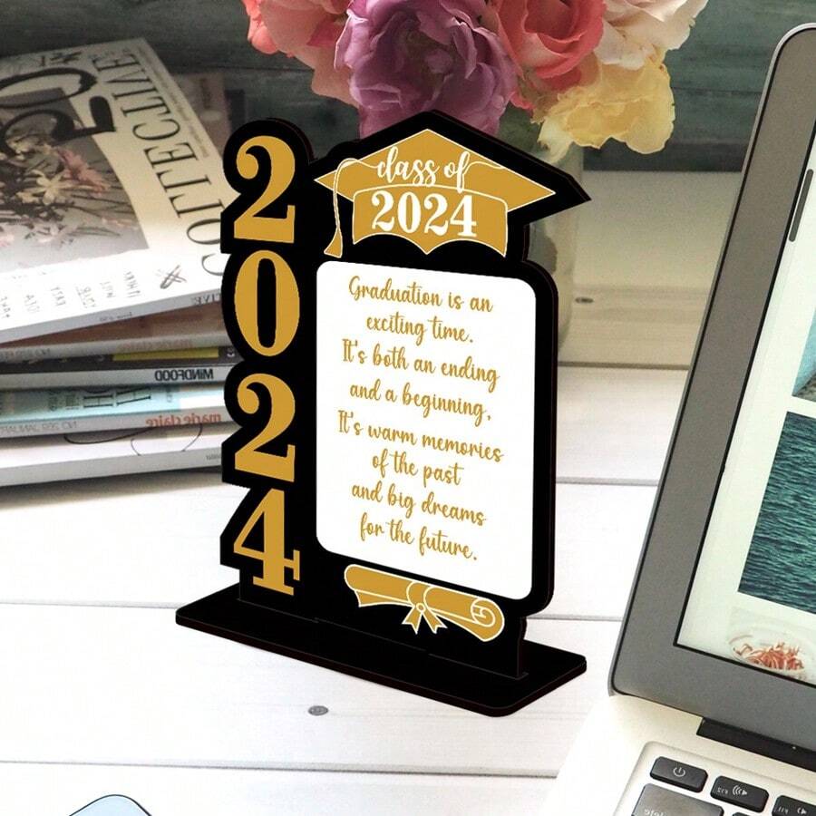 2024 Graduation Wood Sign, Graduation Gifts Table Wood Decor, 2024 ...