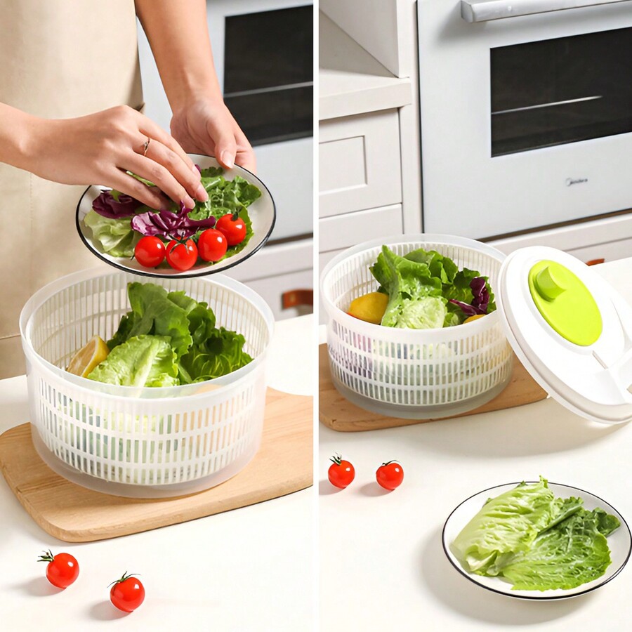Salad Spinner Vegetable Washer Dryer Drainer Strainer With Bowl ...