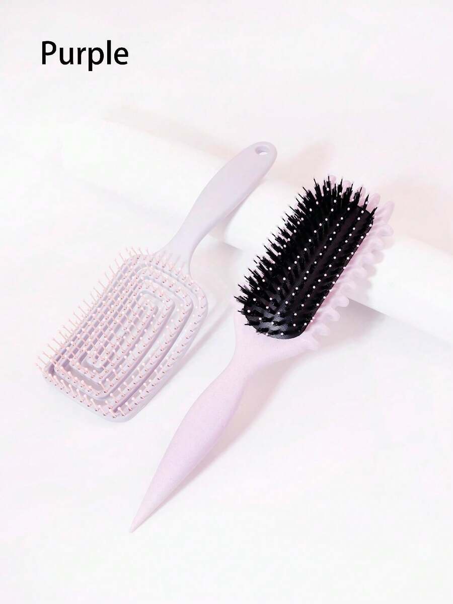 2PCS Curly Hair Brush, Tangled Hair Brush, Split Rebound Shaping Curly ...