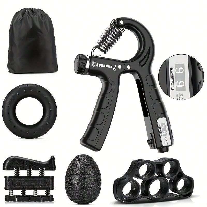 5pcs/Set Grip Strength Trainers, Forearm Strengthener, Adjustable ...