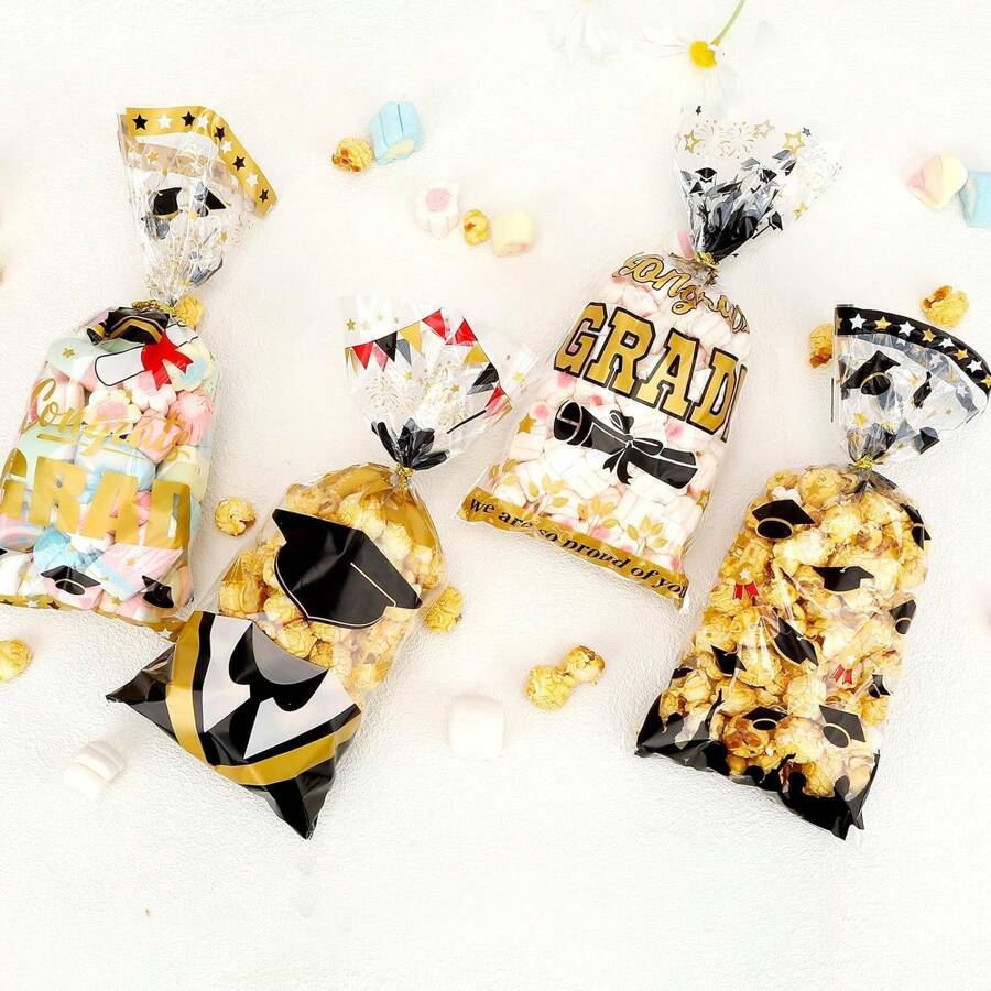 Graduation Gift Bags, Graduation Cellophane Gift Bags, 100PCS ...