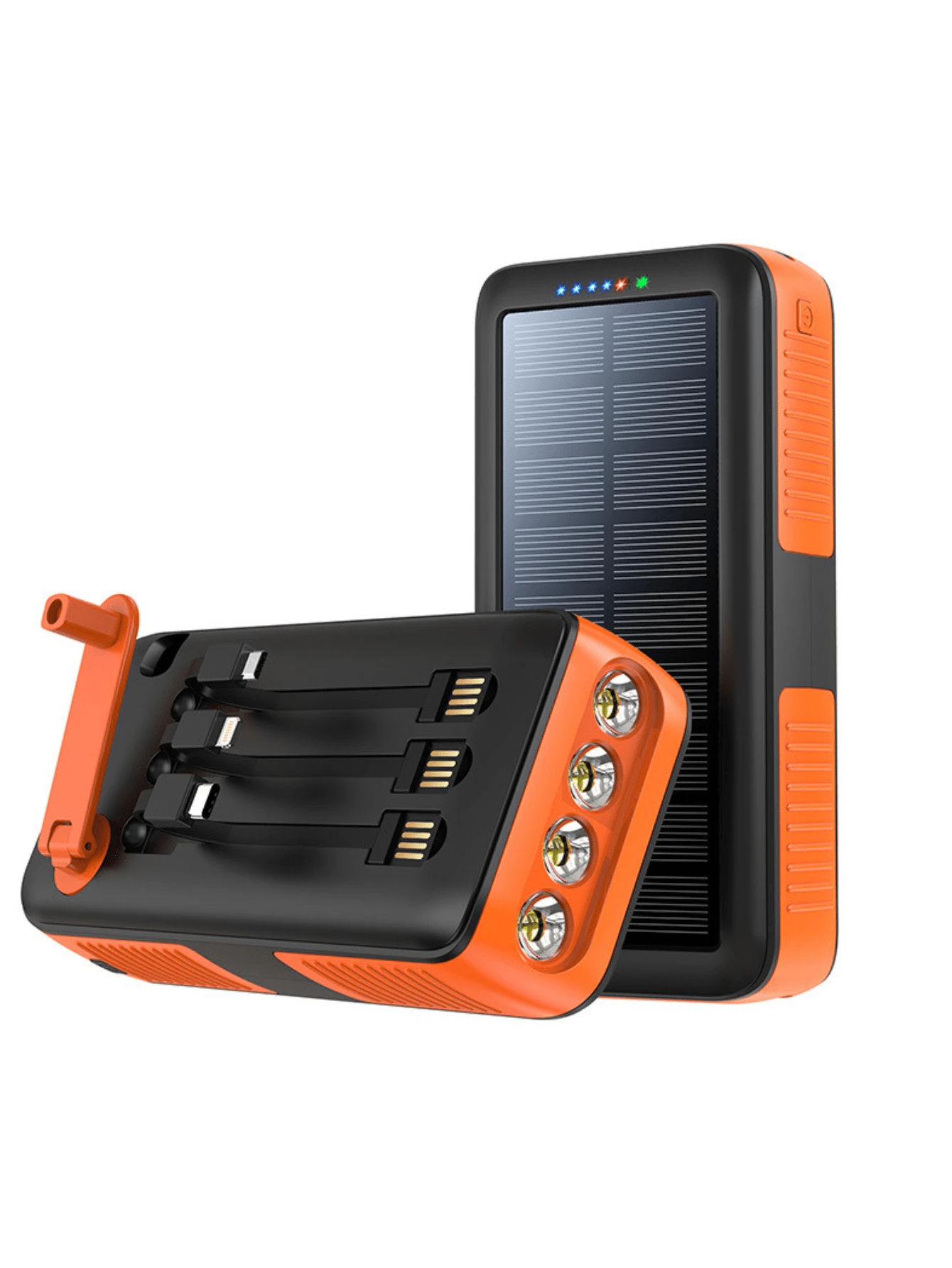 Solar Mobile Power 30000mAh Fast Charging Hand Charger, With Line ...