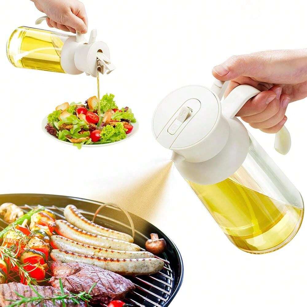 Dispensador de botella de aceite de oliva para cocina, rociador de aceite de cocina 2 en 1 ...
