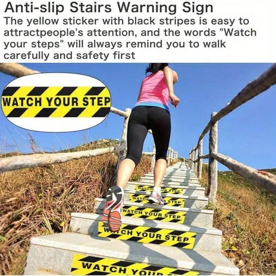 2 Sheets/Set Of Caution Floor Stickers - 6X24Inch, Warning Floor ...