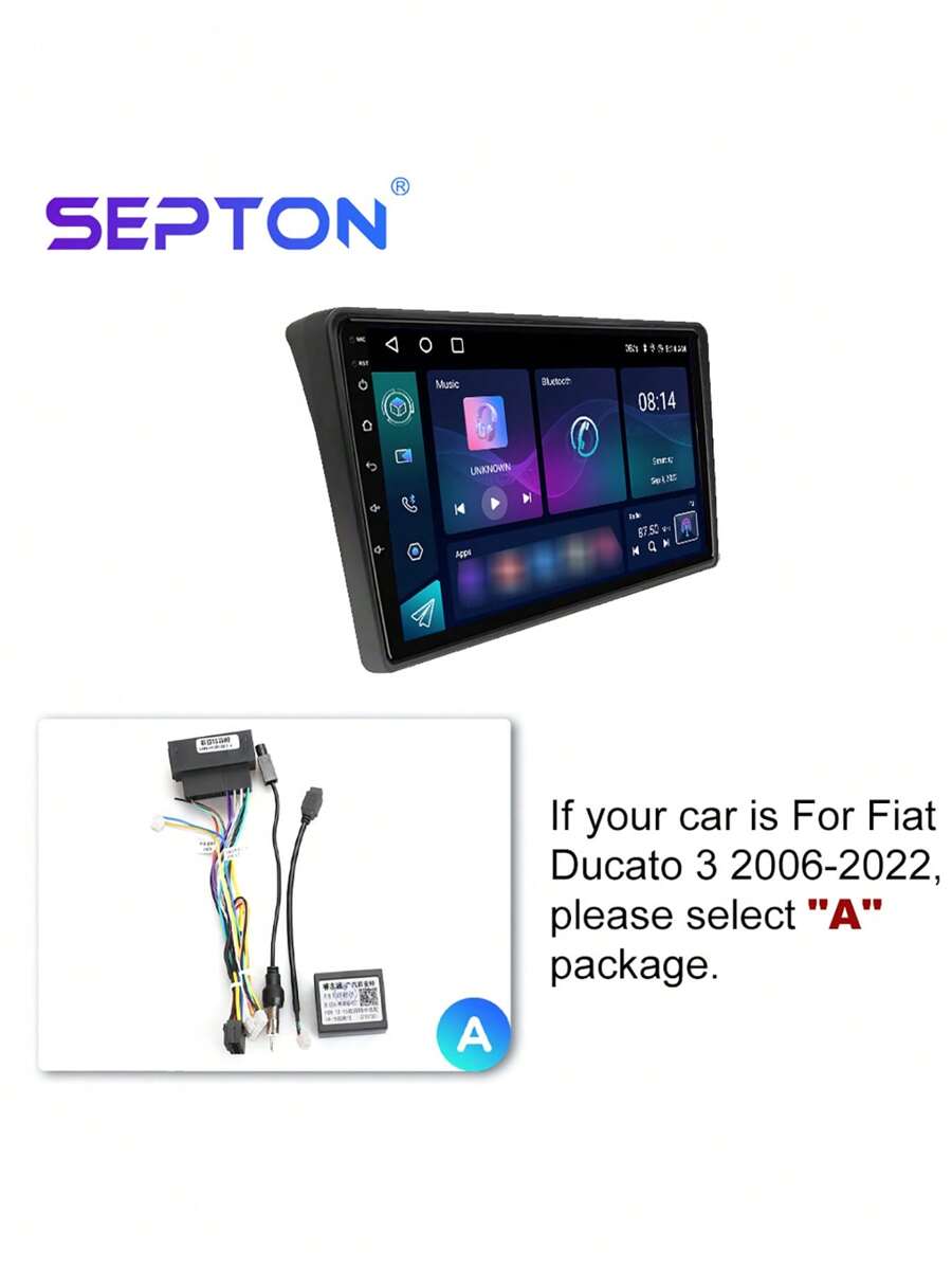 SEPTON 1 szt. Wysokiej jakości radio samochodowe SEPTON Carplay Android ...