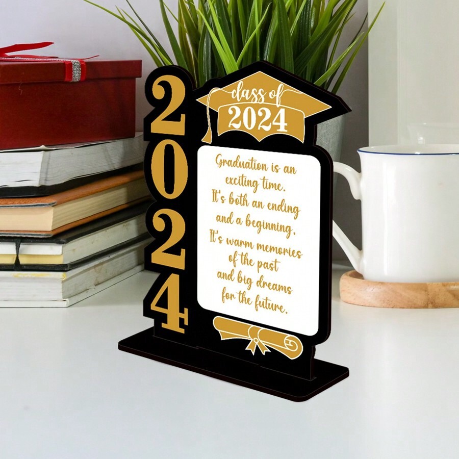 2024 Graduation Wood Sign, Graduation Gifts Table Wood Decor, 2024 ...