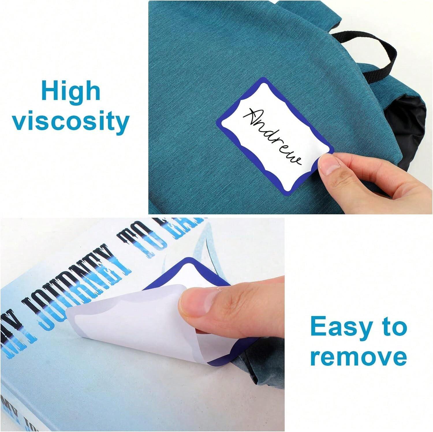 390 étiquettes de nom, Autocollants d'étiquette de nom 3po x 2po pour ...