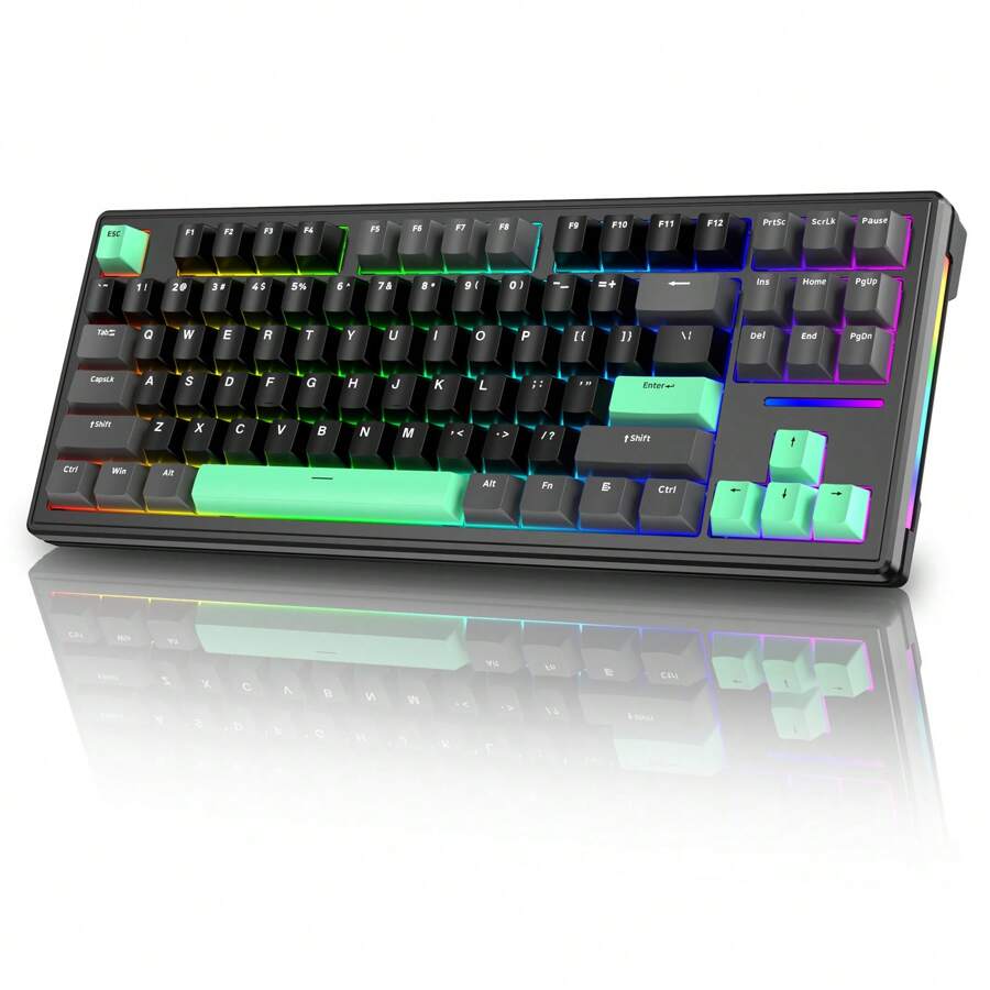 ATTACK SHARK TKL Wireless Mechanical Gaming Keyboard, BT 5.0/2.4G/USB-C ...